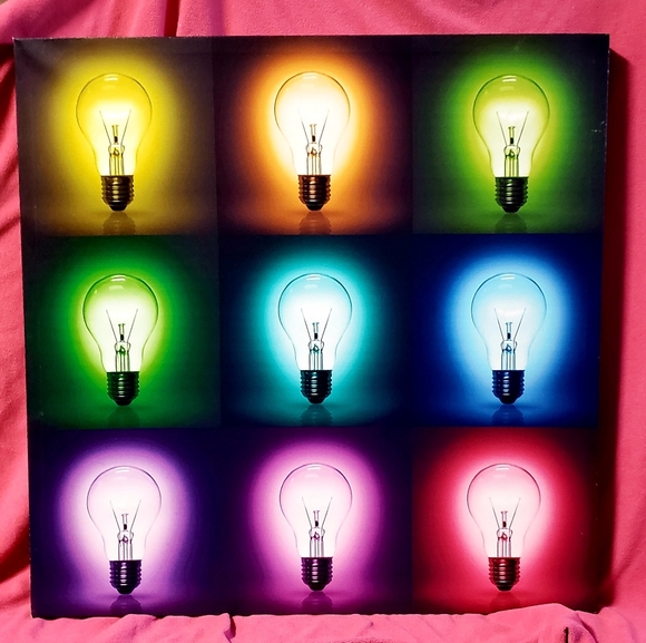 Bob Orsillo | Art | Light Bulbs Of A Different Color Canvas Paintingby ...